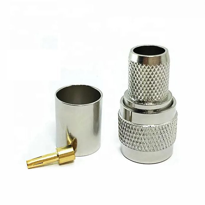 CONECTOR TNC MACHO PARA CABLE LMR400 CRIMP (incluye termocontraible ...
