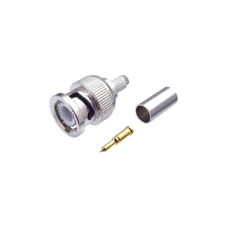 Conector SMA Macho 195 / RG58 crimp – COMTELECOM