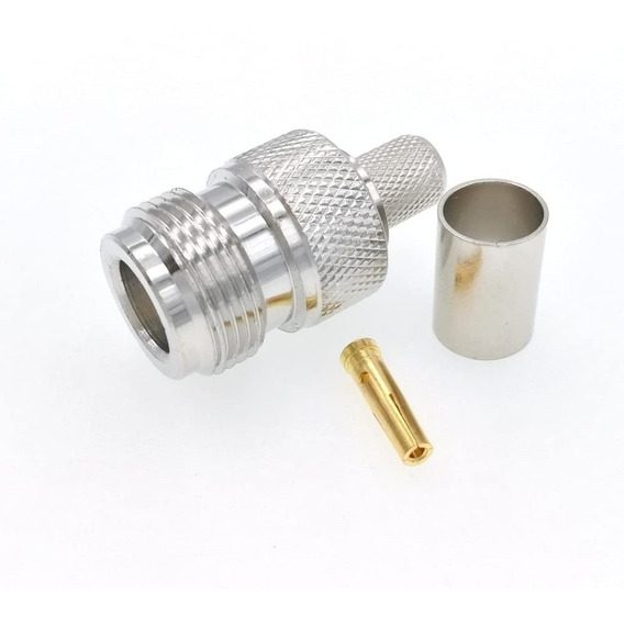 CONECTOR RP SMA HEMBRA PARA CABLE LMR400 CRIMP – COMTELECOM