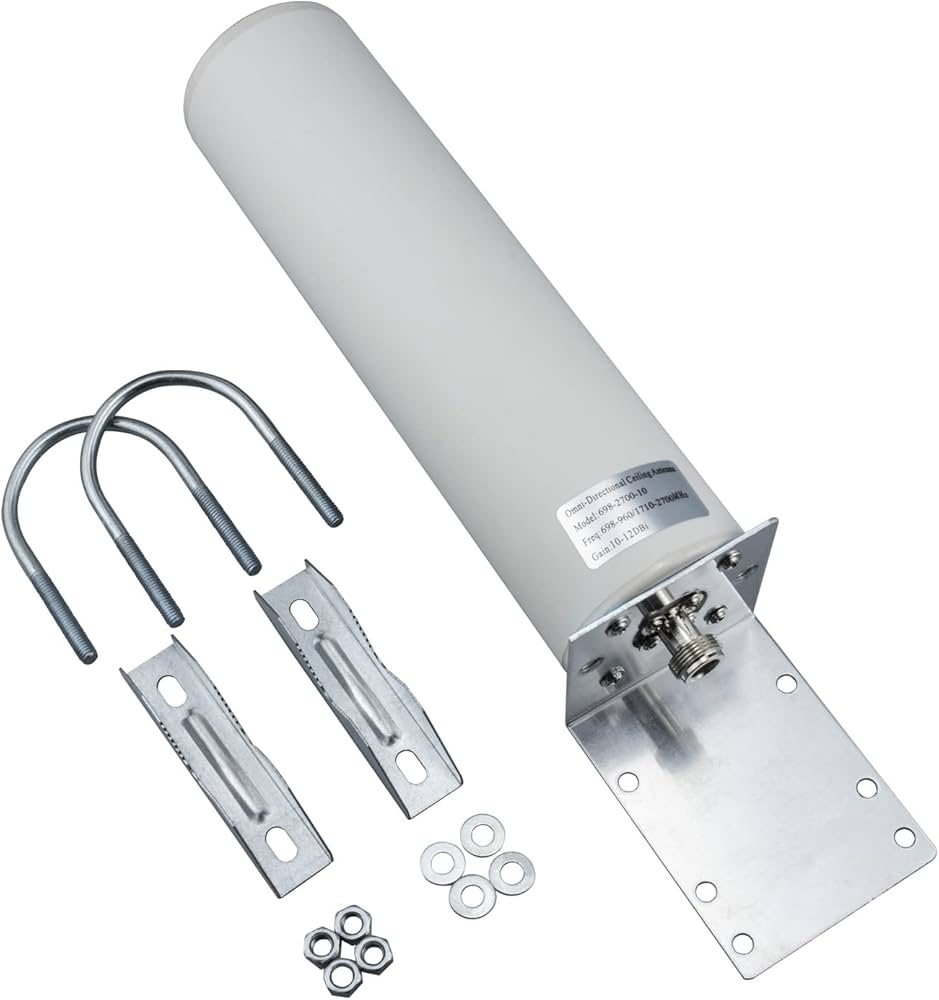 ANTENA OMNIDIRECCIONAL 5G, 4G, 3G 700 700 MHZ BASE MAGNETICA 10 DBI ...